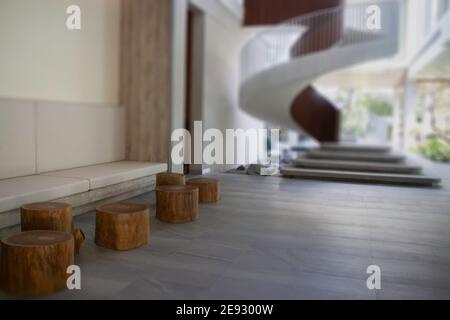 White curve stair office building, stock photo Stock Photo - Alamy