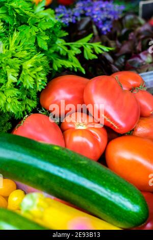 Assorted vegetables straight from the farm to restaurant Stock Photo ...