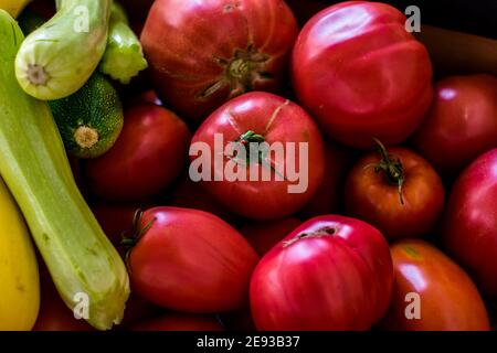 Assorted vegetables straight from the farm to restaurant Stock Photo ...