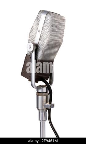 Back view of a 1940s microphone Stock Photo - Alamy