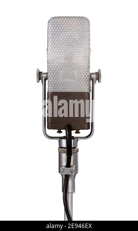 Back view of a 1940s microphone Stock Photo - Alamy