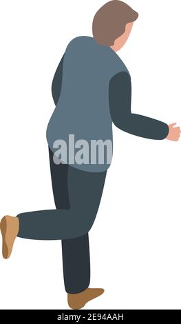 Scared person icon. Isometric of scared person vector icon for web ...