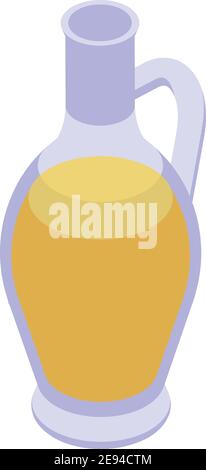olive oil jug isometric icon vector illustration Stock Vector Image ...