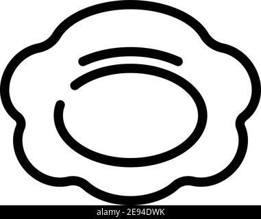 Uniform hair cover icon. Outline uniform hair cover vector icon for web ...