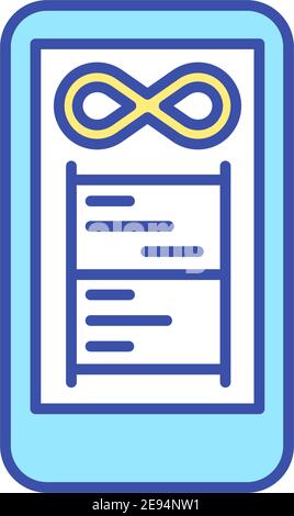 Infinite-scroll feed concept icon Stock Vector Image & Art - Alamy