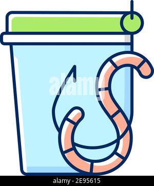 Live bait linear icon Stock Vector Image & Art - Alamy