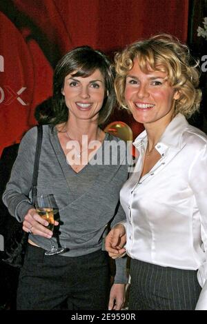 Belgian TV presenter Alexandra Bronkers attends a 'Moscow Party' at the ...