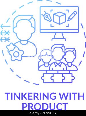 Tinkering with product concept icon Stock Vector Image & Art - Alamy