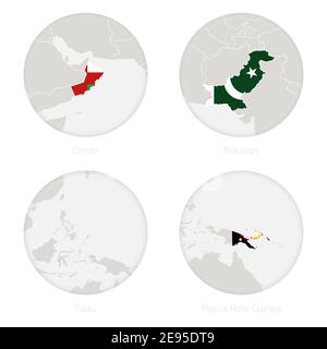 Pakistan map and flag in circle. Map of Pakistan, Pakistan flag pin ...