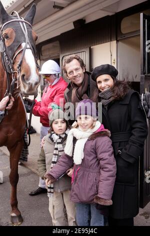 Stephane Freiss,his wife Ursula and their children Camille and Bianca ...