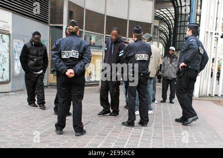 Illustration of security forces and police units in urban ...