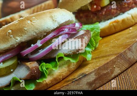 Butifarra Sandwich -Essential Peruvian Ham Sandwich Stock Photo - Alamy