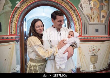 Prince Nicholas, Princess Alina of Romania, Godparents Prince Mihai and ...