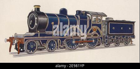 Great Eastern Railway Claud Hamilton class 4-4-0 steam locomotive as ...