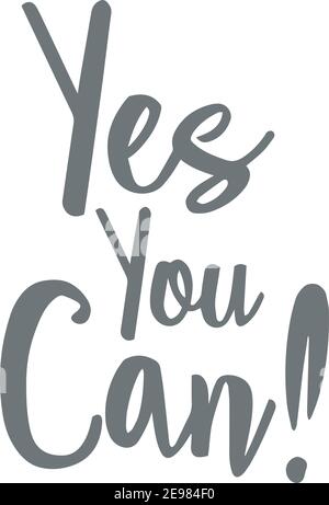 Poster with lettering Yes, I can and flat girl runner with prosthetic ...