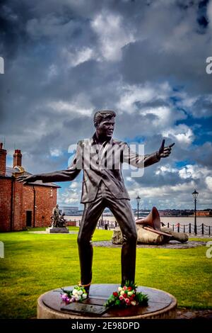 Billy Fury statue Stock Photo - Alamy