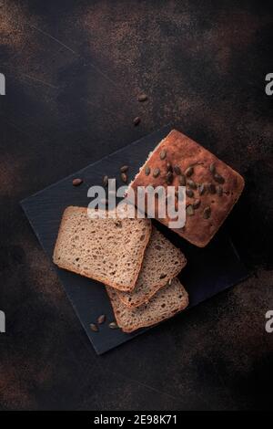 Multigrain seeded sourdough bread loaf Stock Photo - Alamy