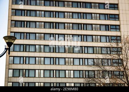 Facade of a 1980s Soviet apartment building Stock Photo - Alamy