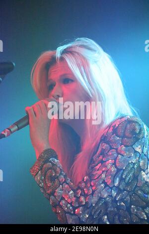Tessa Murray of Still Corners performing at EOTR on 310812 Stock Photo ...