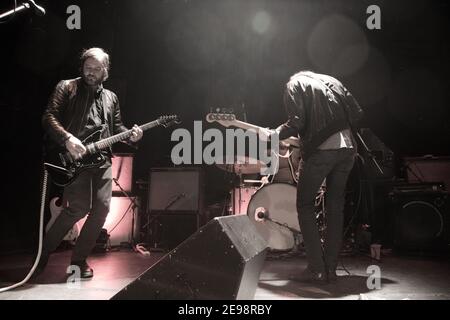 Heaven performing live on stage at The Bowery in New York Stock Photo ...