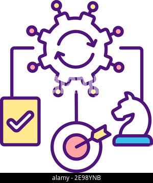 Task management RGB color icon Stock Vector Image & Art - Alamy