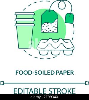 Food-soiled paper concept icon Stock Vector Image & Art - Alamy