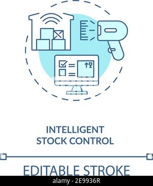 Intelligent robotics turquoise concept icon Stock Vector Image & Art ...