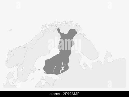 Location map of the REPUBLIC OF FINLAND, EUROPE Stock Vector Image ...