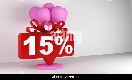 15 Percent Pink Sign Stock Photo - Alamy