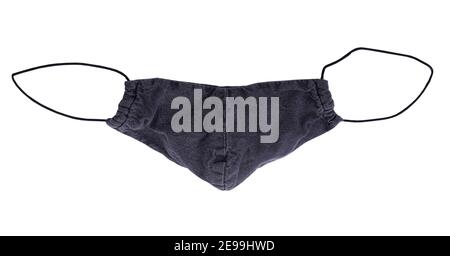 Worn rag safety breathing mask isolated on white background Stock Photo ...