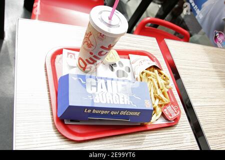 The new 'Cauet Burger' (named after French TV anchor Sebastien Cauet ...