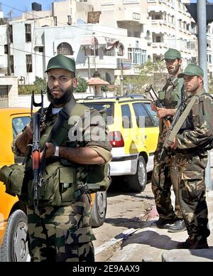 Palestinian security officers loyal to Palestinian President Mahmoud ...