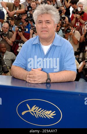 Director Pedro Almodovar poses on the red carpet for the film 'The ...