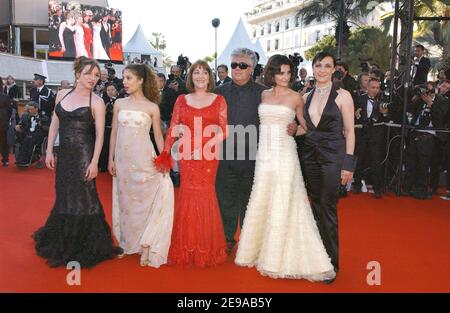 Volver cast members walk the red carpet of the Palais des Festivals for ...