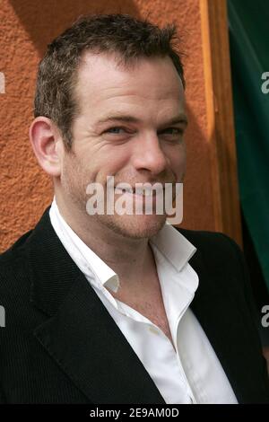 Canadian singer Garou arrives in the 'VIP Village' during the French ...