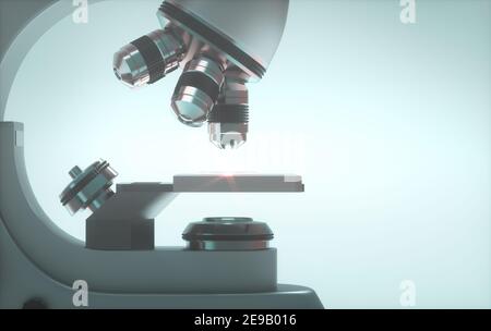 Optical electron microscope. Laboratory instrument with clipping path ...