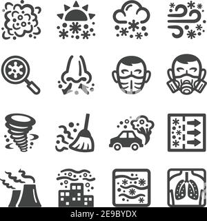Car exhaust with smog pollution cloud icon or symbol vector ...