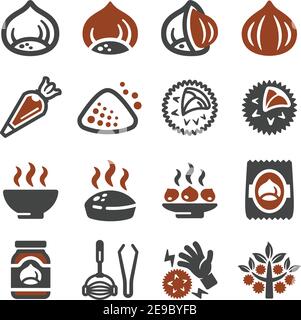 Organic fruit paste line icon. Outline pictogram for web page Stock ...