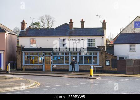 The Oddfellows Arms, a small single bar pub on the corner of Waxwell ...