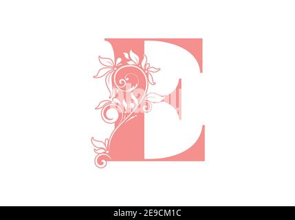 Monogram letters F. Floral alphabet . Monogram initials perfectly for ...