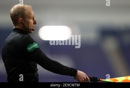 Assistant referee David roome during the Betfred Scottish Cup Final at ...