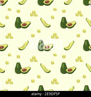 Avocado seamless pattern. print, fabric and organic, vegan, raw ...