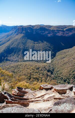 Evans Lookout in Blue Mountains Australia Stock Photo - Alamy