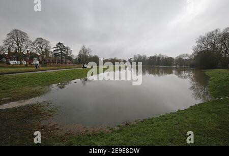 A flooded Cookham moor in Cookham, Berkshire. Picture date: Thursday ...