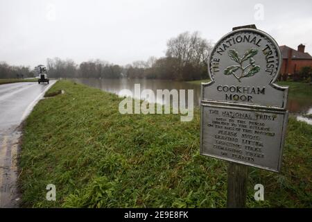 A flooded Cookham moor in Cookham, Berkshire. Picture date: Thursday ...