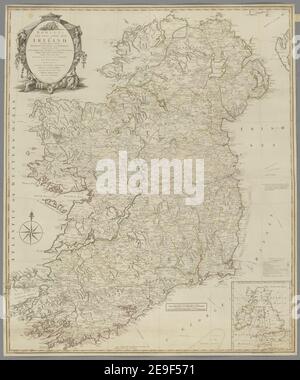 "Ireland Divided into Provinces and Counties." Map shows geographic ...