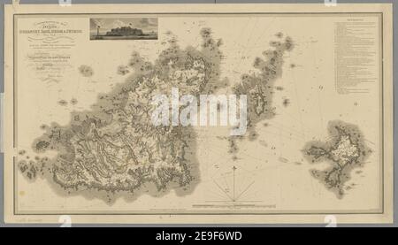 A topographical map of the islands of Guernsey, Sark, Herm, & Jethou ...