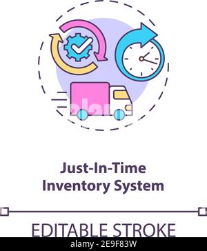 Just-in-time inventory system concept icon Stock Vector Image & Art - Alamy