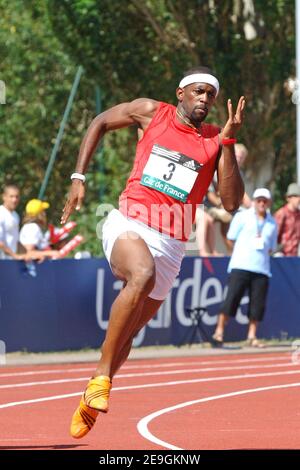 France's David Alerte competes on 200 meters men during the French ...