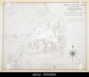 Map of Craven in North Carolina Stock Photo - Alamy